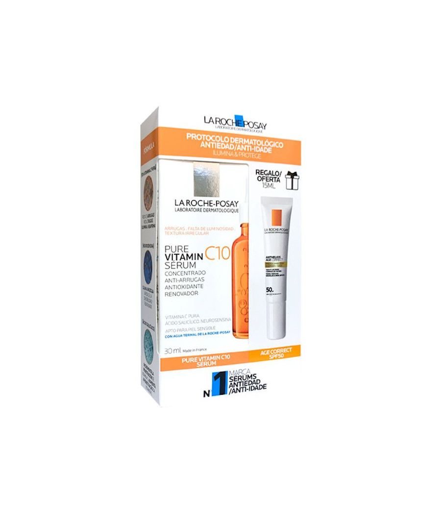 LRP PACK PURE VITAMIN C SERUM 30ML+ANTHELIOS AGE CORRECT SPF50+ 15ML